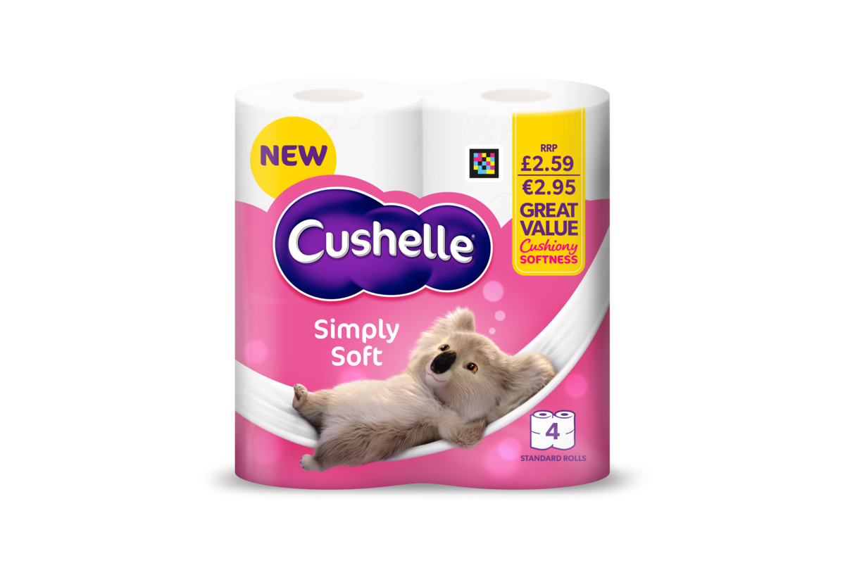 Cushelle Simply Soft Toilet Roll Standard Rolls - Cushelle