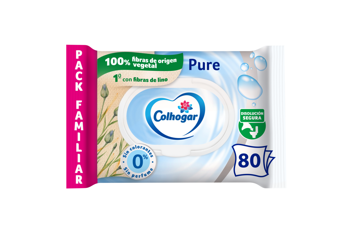 Colhogar Papel Higénico Húmido Pure - Colhogar
