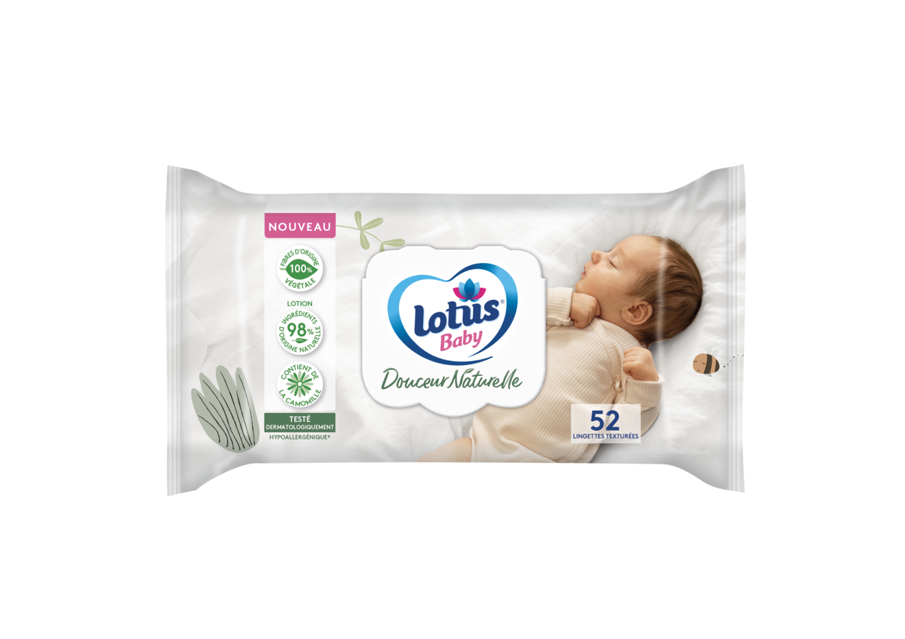 Gamme lingettes Lotus Baby Peau Nette - Lotus Baby