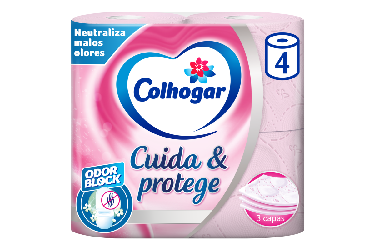 Colhogar Papel Higiénico Cuida&Protege rosa - Colhogar