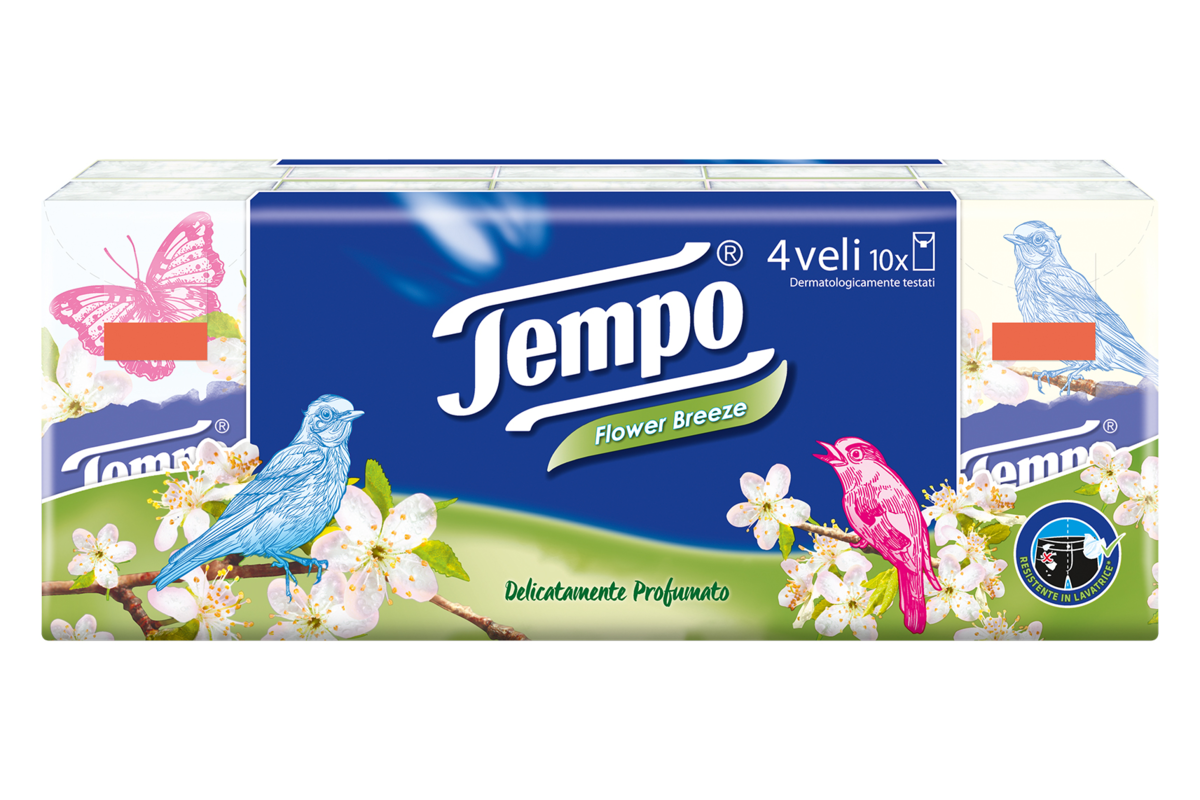 Tempo Fazzoletti Flower Breeze: fazzoletti profumati - Tempo