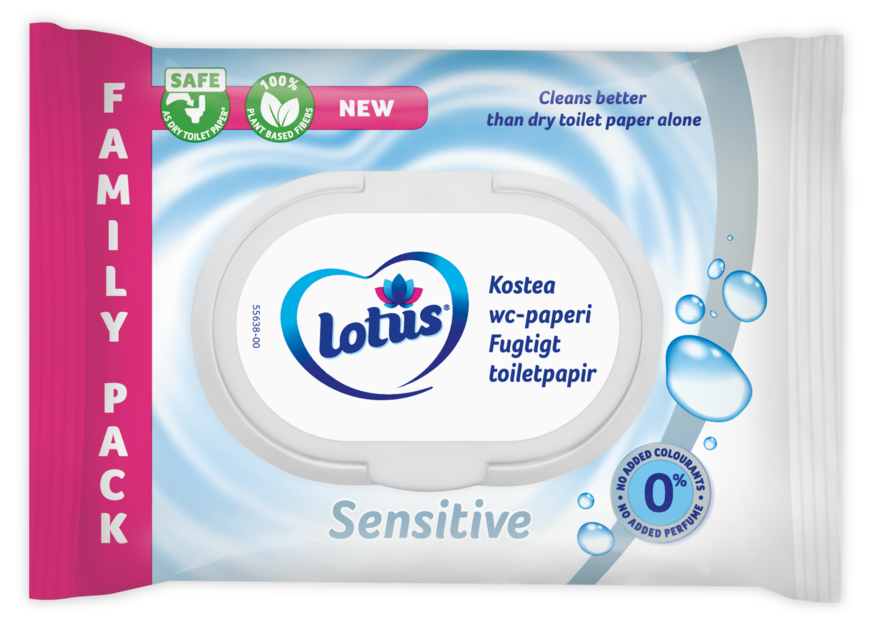 Lotus Sensitive fugtigt toiletpapir - Lotus