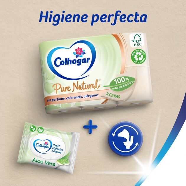 Papel Higiénico Colhogar Pure Natural - Colhogar