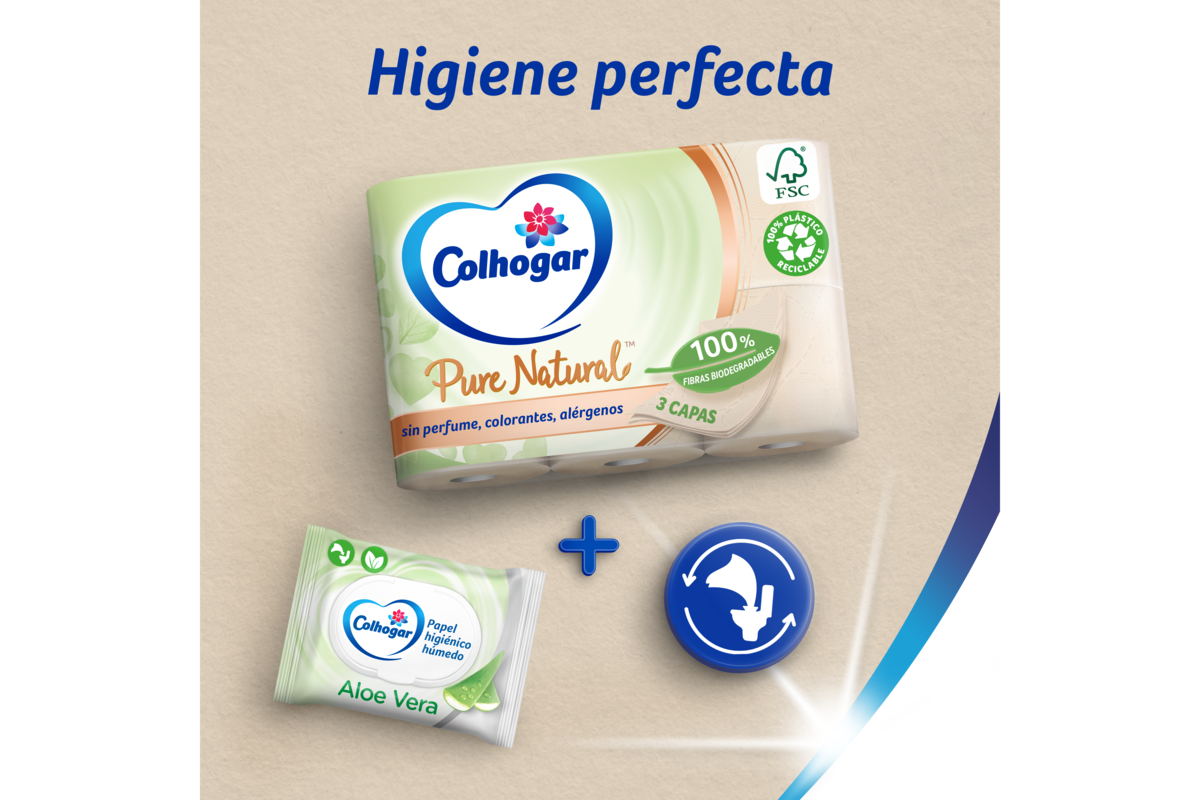 Papel Higiénico Colhogar Pure Natural - Colhogar