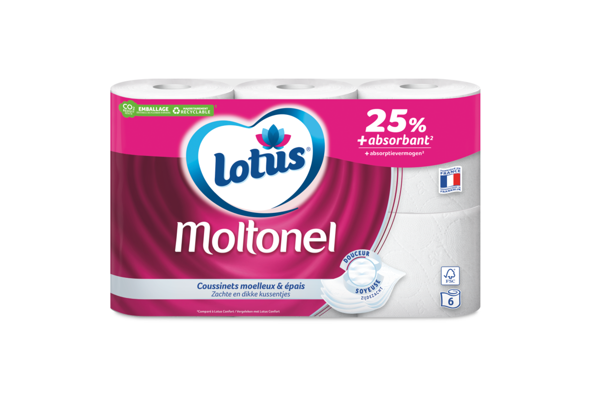 Lotus Papier Toilette Moltonel Blanc - Lotus