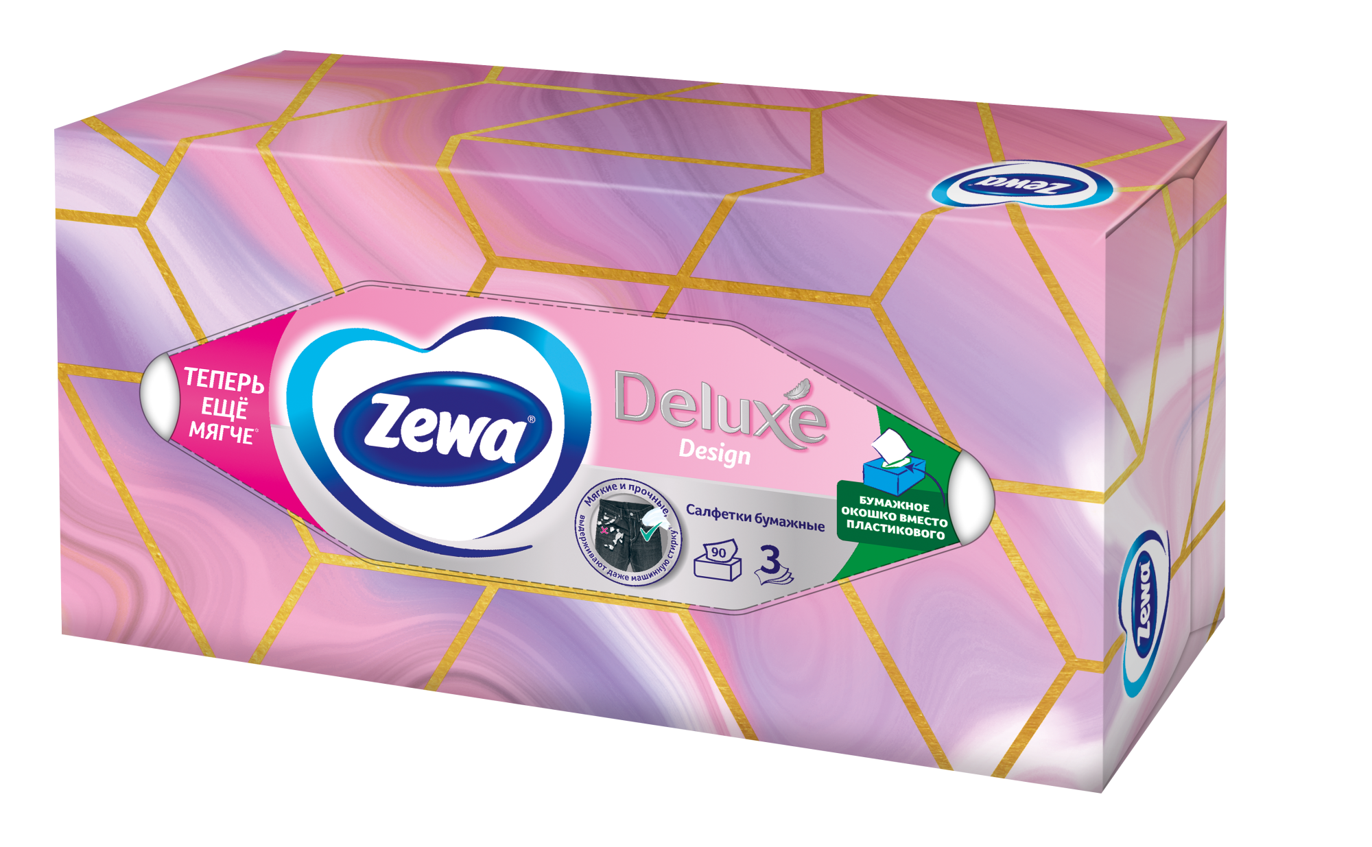 Серветки косметичні Zewa Deluxe - Zewa