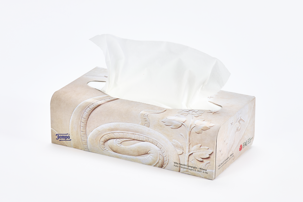 Tempo Fazzoletti Box - 4 veli resistenti - Tempo