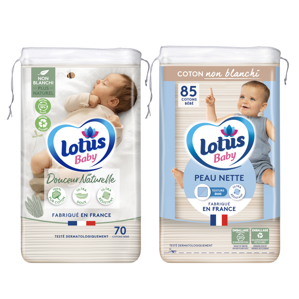 Les cotons souples Lotus Baby Peau Nette - Lotus Baby
