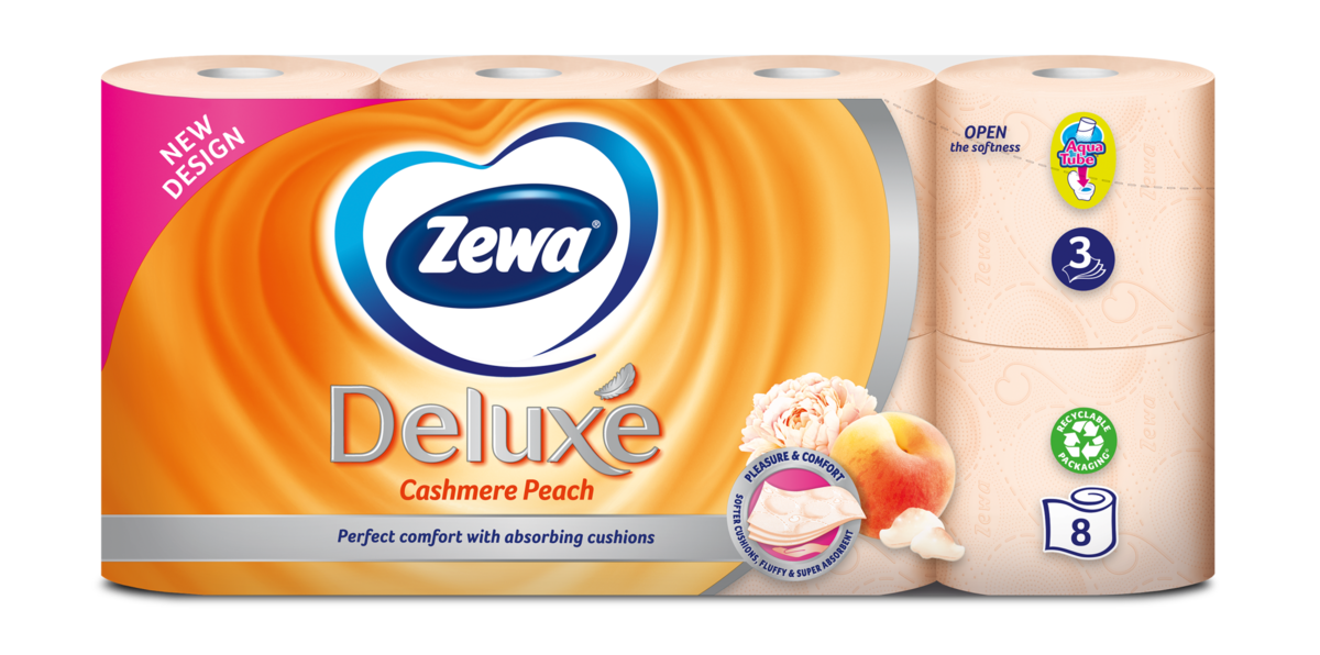 Zewa Deluxe Cashmere Peach wc papír - Zewa