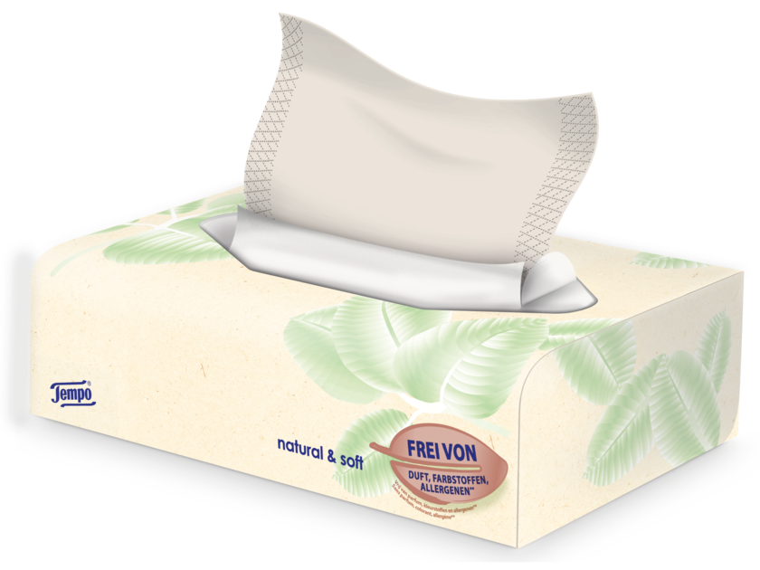 Tempo natural & soft Tissuebox - Tempo