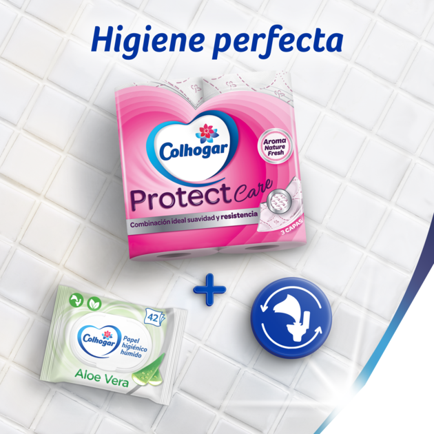 Colhogar Papel Higiénico Protect Care Blanco - Colhogar