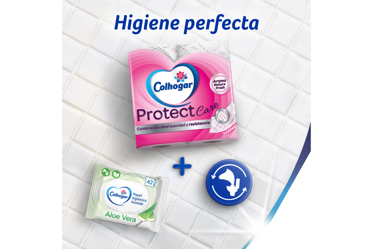 Colhogar Papel Higiénico Protect Care Blanco - Colhogar