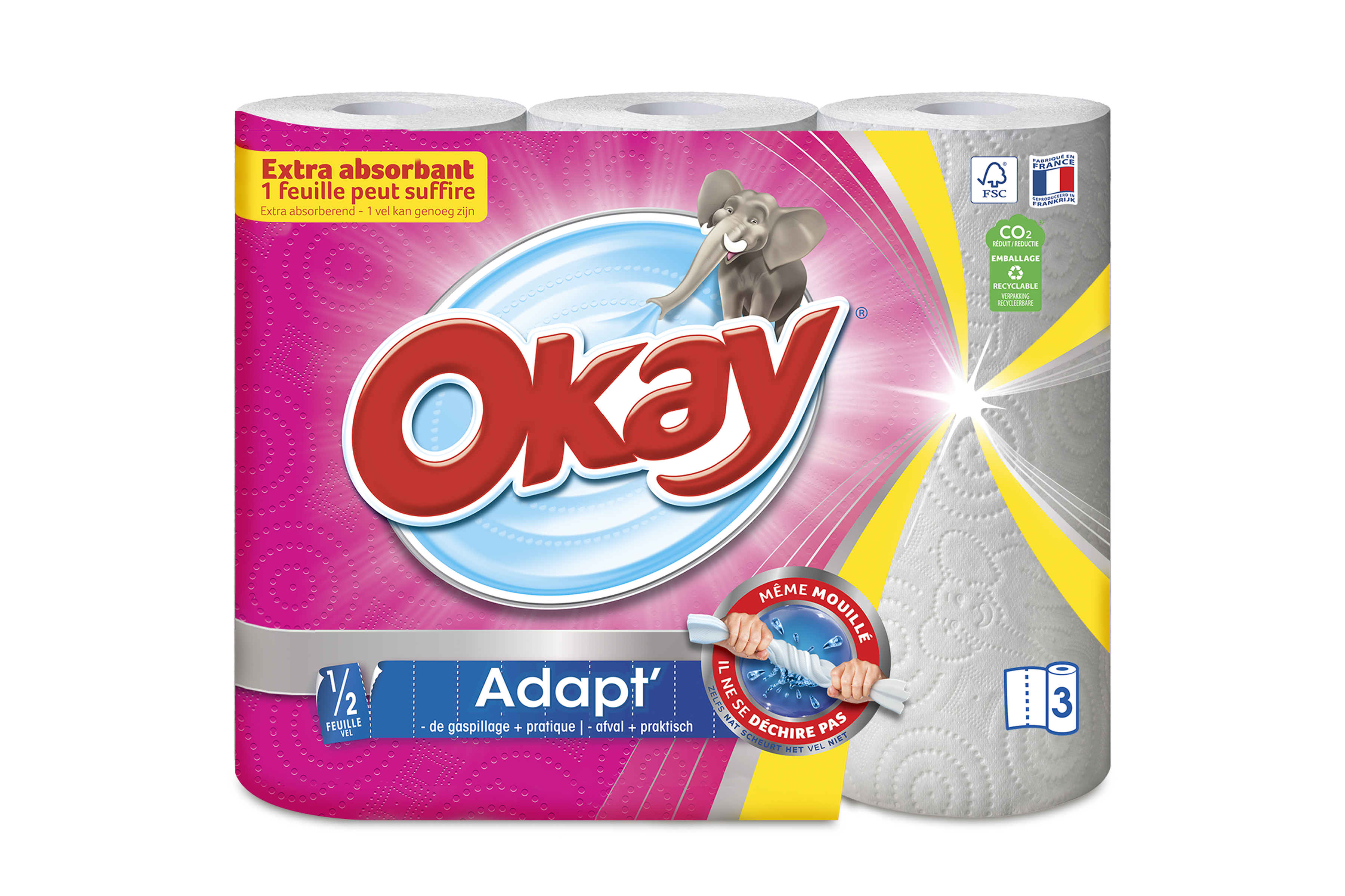 Okay: absorberend en sterk keukenpapier - Okay