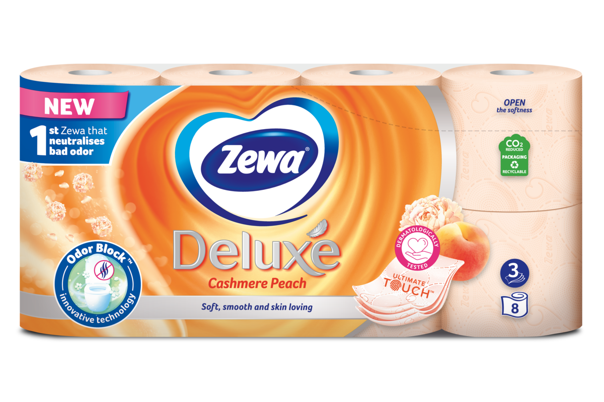 Zewa Deluxe Cashmere Peach toalettpapír - Zewa