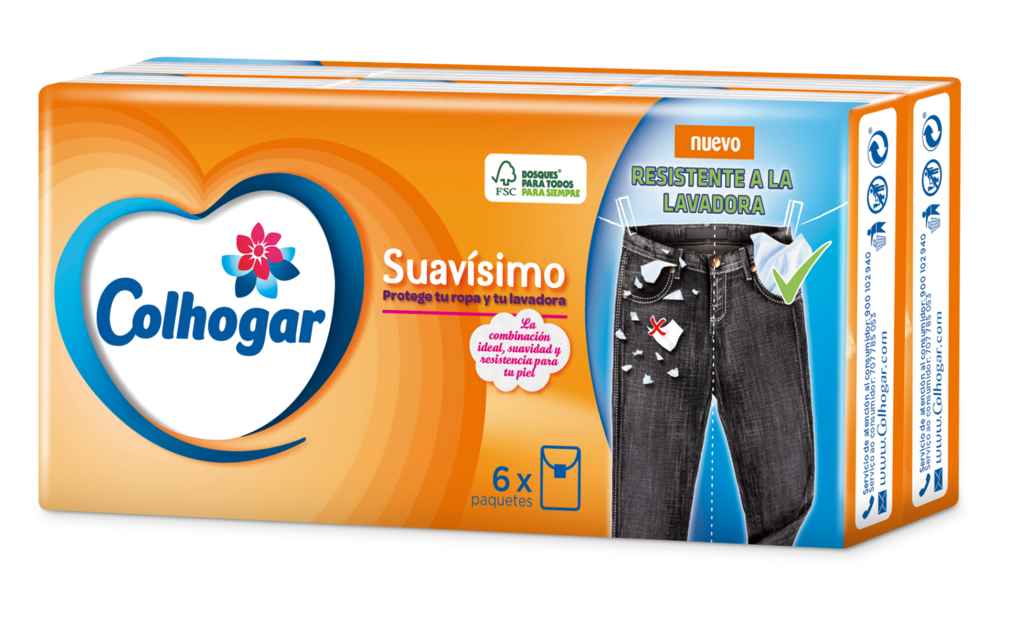 Colhogar Pañuelos Suavísimo Compact Resistentes a la lavadora - Colhogar
