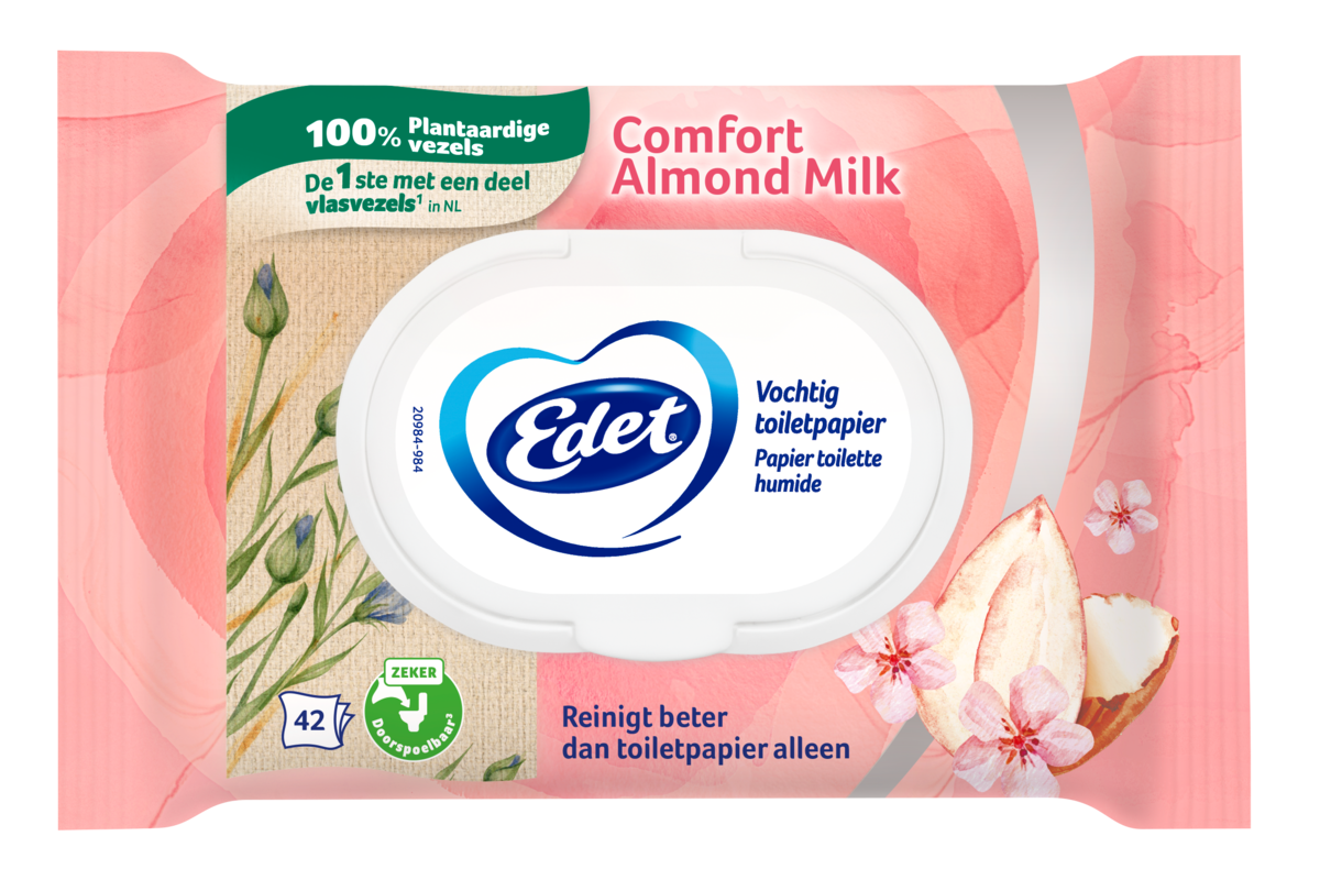Edet vochtig toiletpapier Amandel melk - Edet
