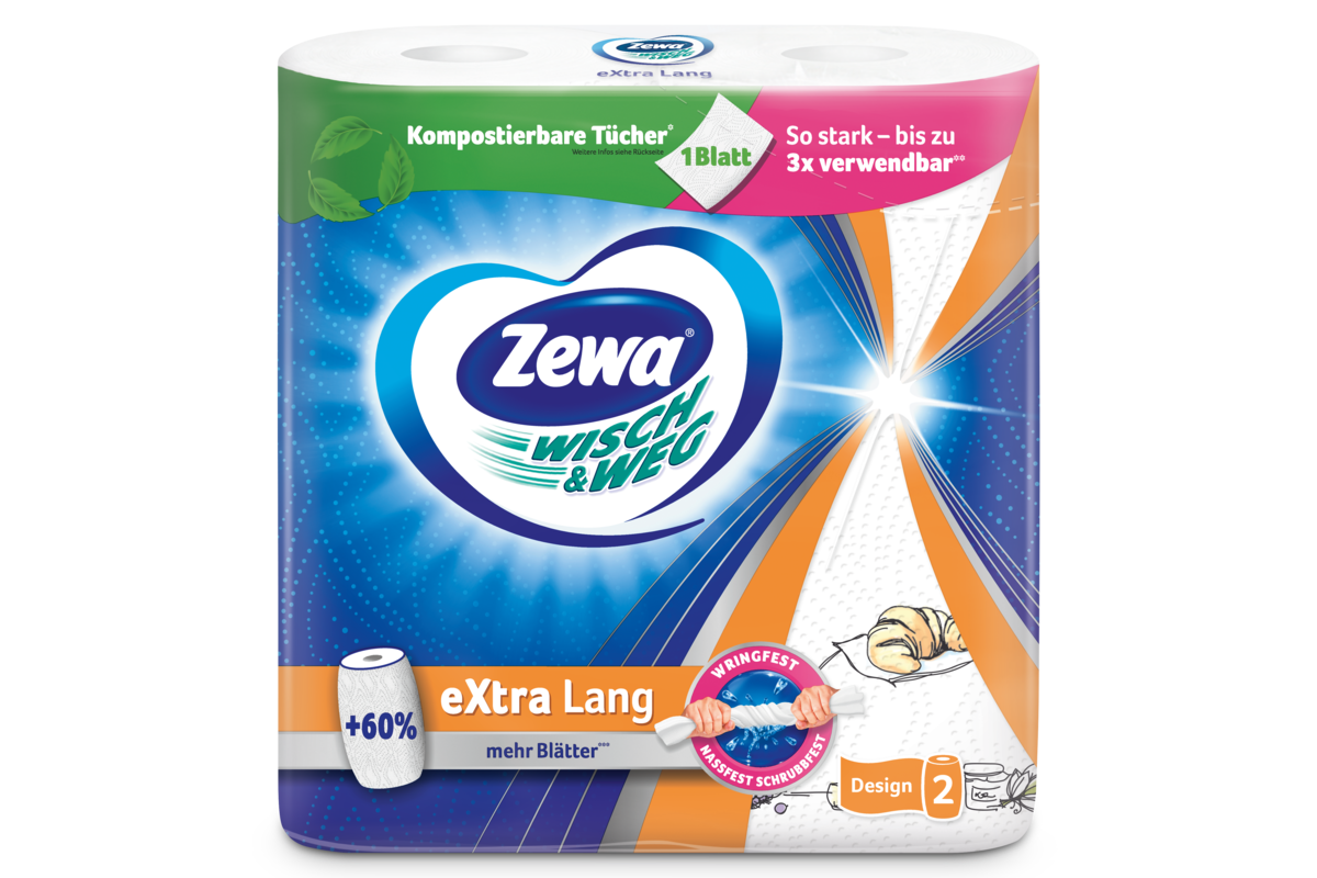 Zewa Wisch&Weg eXtra Lang Design - Zewa
