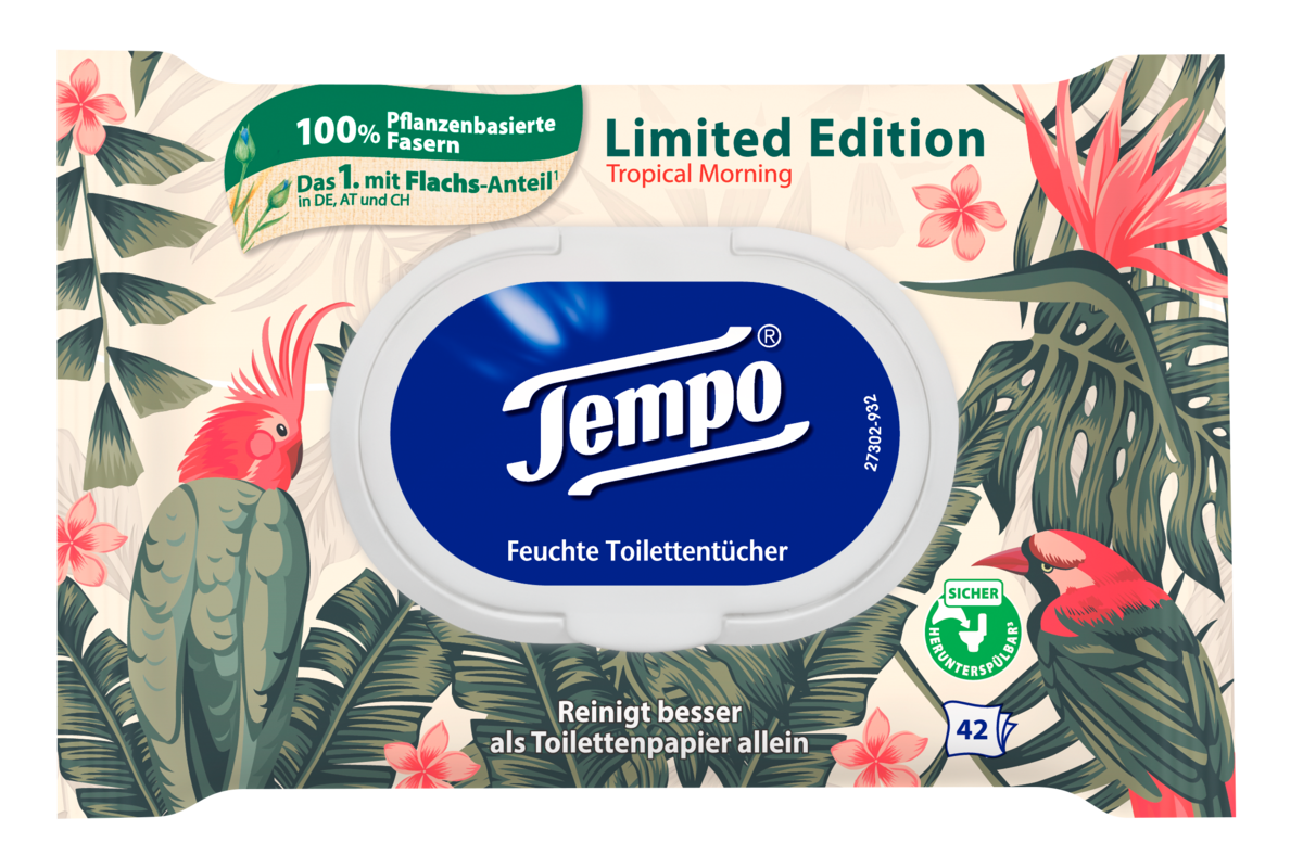 Tempo Feuchte Toilettentücher Limited Edition - Tempo