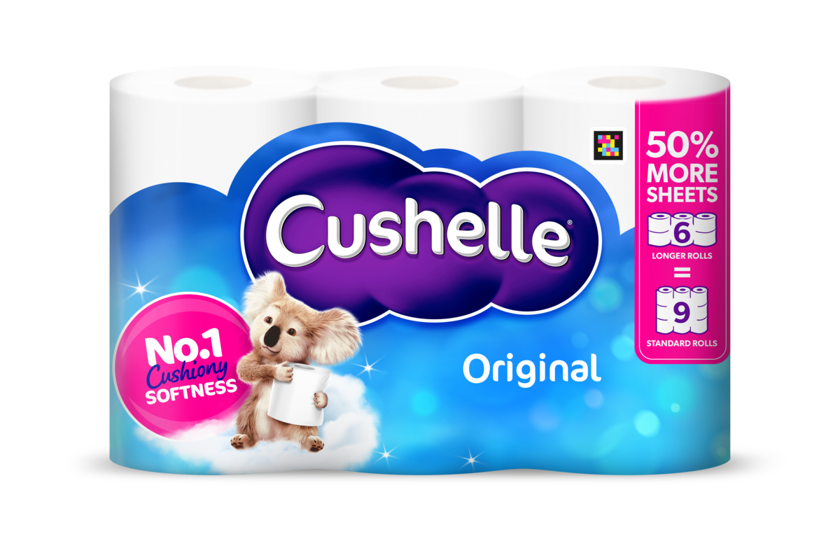 Cushelle Original Toilet Roll 50% More Sheets - Cushelle