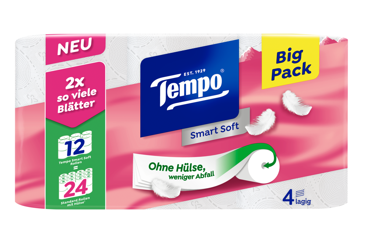 Tempo Smart Soft WC Papier 4-lagig - Tempo