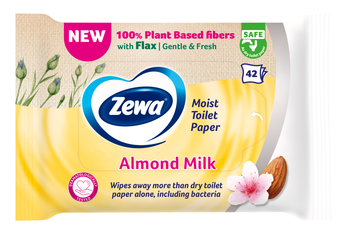 Zewa Almond Milk Moist Toilet Paper - Zewa